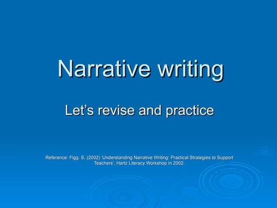 Narrative writing | PPT | Fiction | Books and Literature