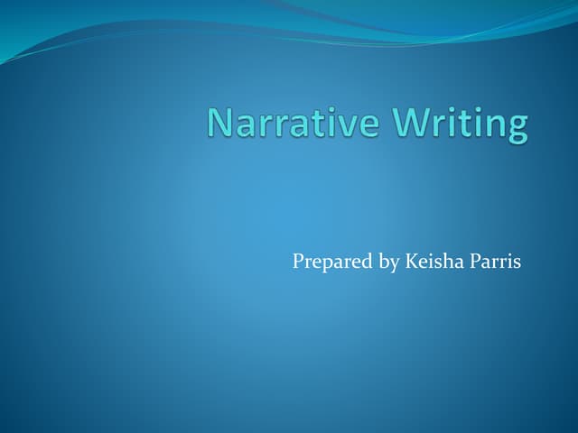 Narrative writing - Year 8 English | PPTX