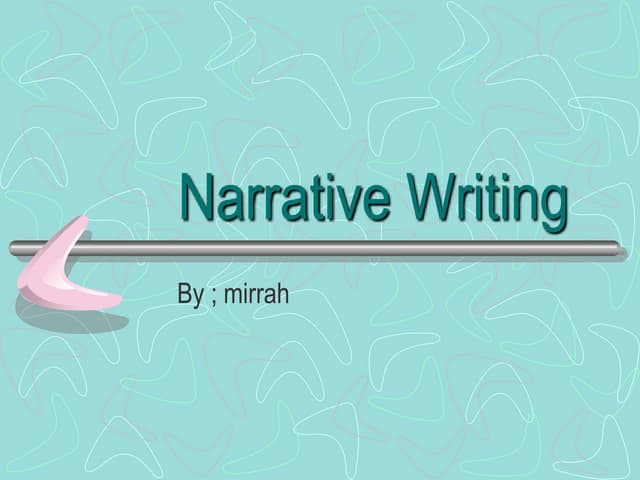 Narrative writing | PPT