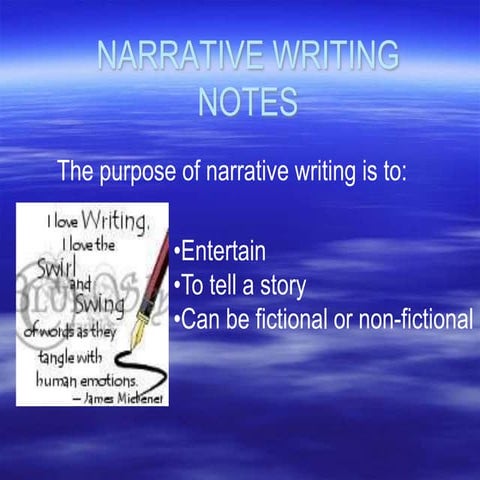 narrative_writing_pdf notes for notes.pptx | Free Download