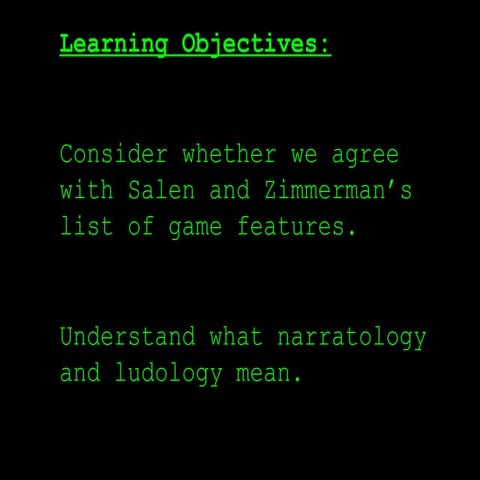 Narratology & Ludology | PPT