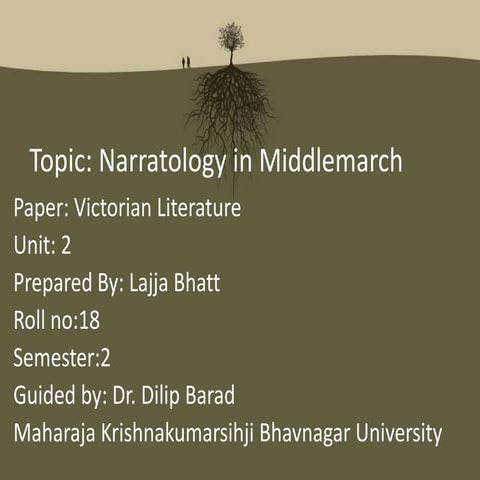 Narratology in Middlemarch | PPTX