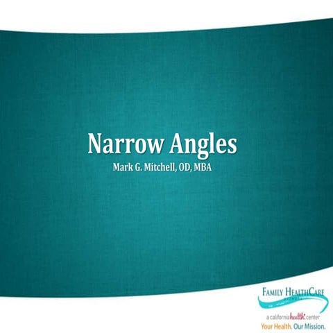 Narrow angles talk | PPTX