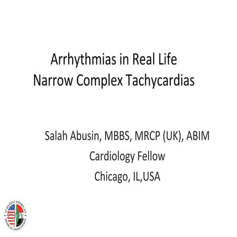 Narrow complex tachycardias | PPT