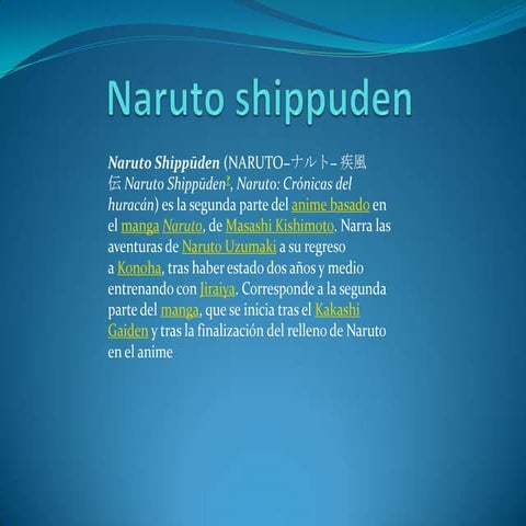 Naruto shippuden | PPTX