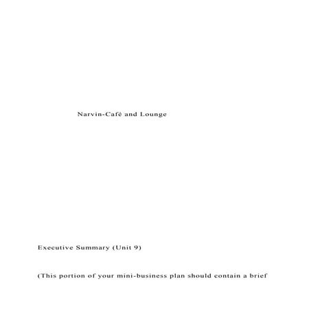 Narvin-Café and Lounge .docx