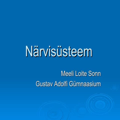 Narvissteem. Meeli | PPT