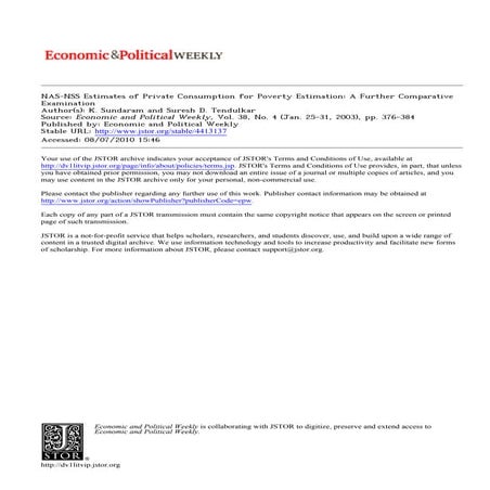 NAS NSSO Data Adjustment | PDF
