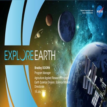 NASA Keynote Presentation - Monday Conservation Forum | PPTX
