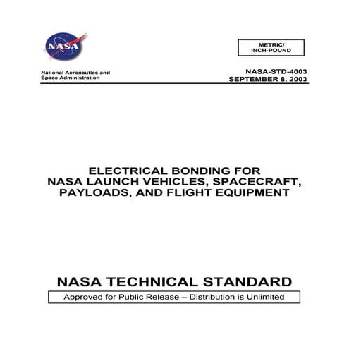 Nasa std-4003 | PDF