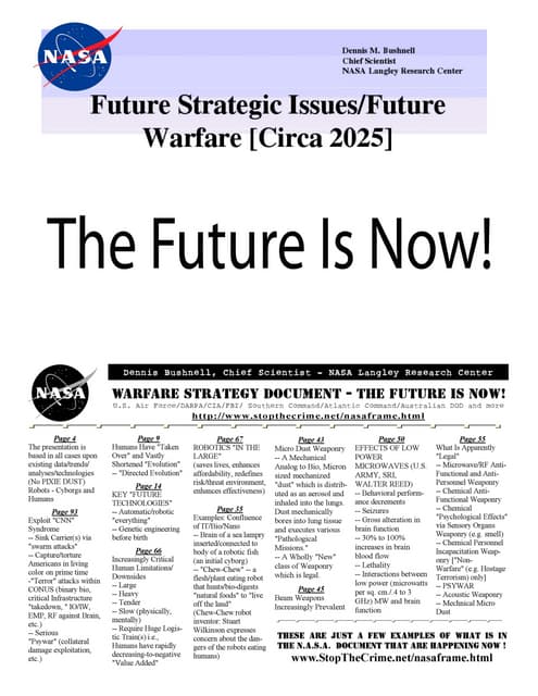 Nasa War Document Dennis Bushnell Future Is Now