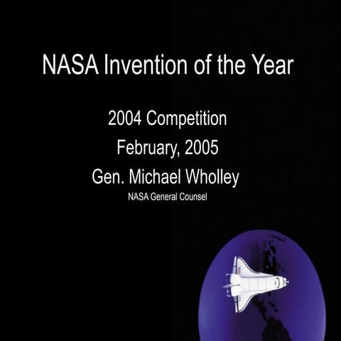 Nasa 2004 Invention Of The Year | PPT