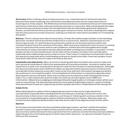 Nasa documentary (new) | DOCX