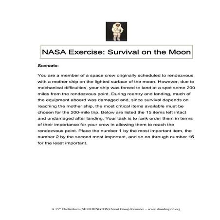 Nasa Exercise | PDF
