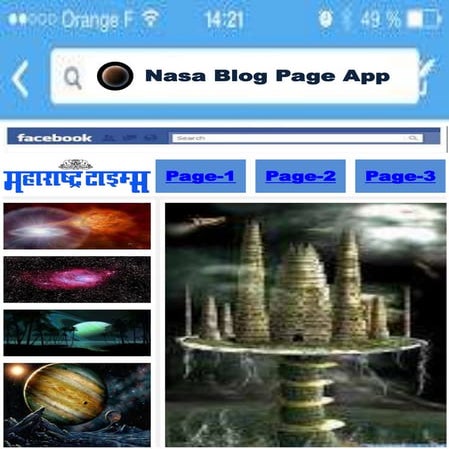 Nasa web page app | PPTX