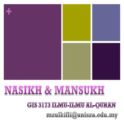 Nasakh dan Mansukh | PPT