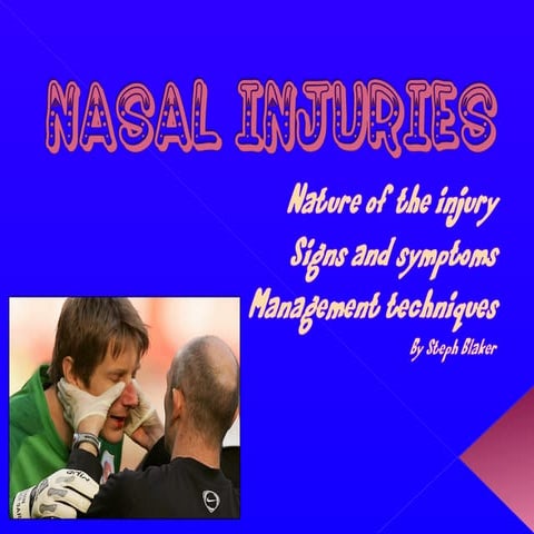 Nasal Injuries | PPT