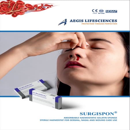 SURGISPONⓇ ABSORBABLE HAEMOSTATIC GELATIN SPONGE | PDF | Blood ...