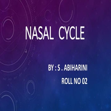 Nasal cycle | PPTX