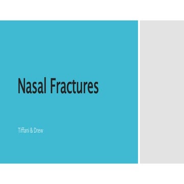 Nasal Fractures .pptx