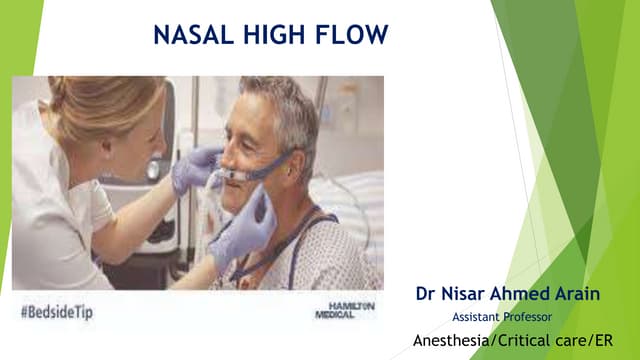 High flow nasal cannula (hfnc) linkden | PPTX