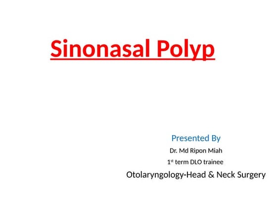 nasalpolyp | PPT