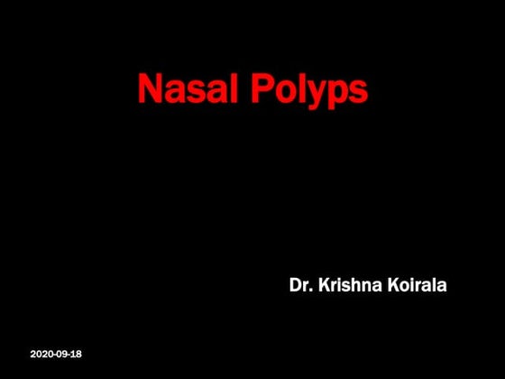 Dr Krishna Koirala presentations