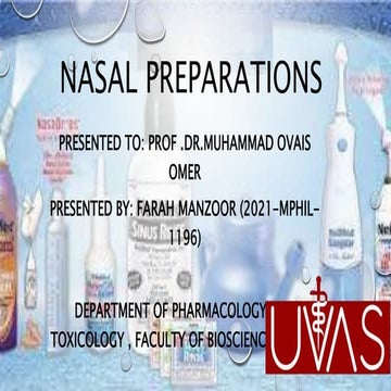 Intranasal route of drug administration | PPTX