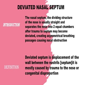 nasal septum deviation and its management | PPTX
