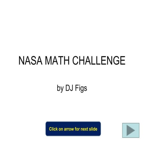 Nasa Math Challenge | PPT