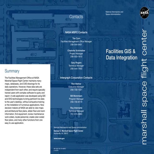 NASA MSFC Facilities GIS Brochure | PDF