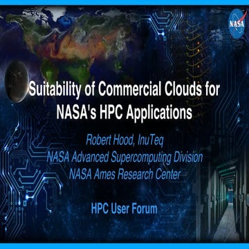 Suitability of Commercial Clouds for NASA's HPC Applications | PDF