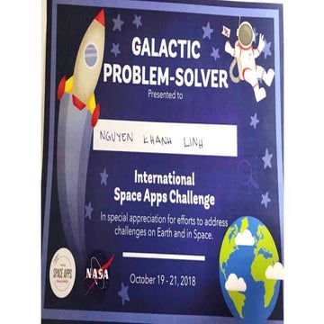 Nasa Space App Challenge 2018 | PPTX