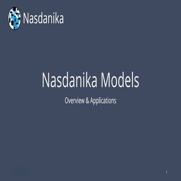 And overview of Nasdanika Models and their applications | PPT