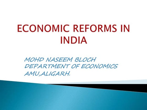 The New Economic Policy 1991 | PPTX