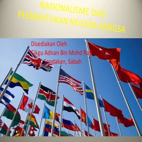 Nasionalsime dan pembentukan negara bangsa | PPTX