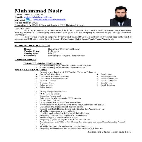 Nasir cv | PDF