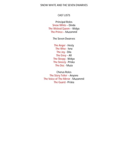 Sleeping beauty (play script) | DOCX