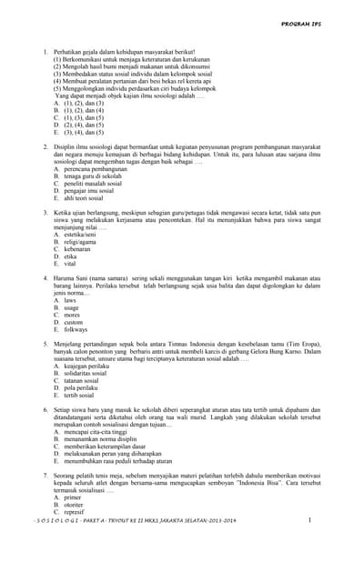 Sosiologi 2004 | PDF