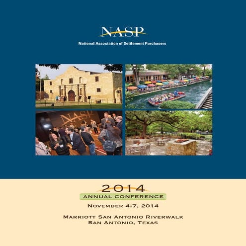 Nasp 2014 Program - National Association of Settlement Purchasers | PDF | Legal Services ...