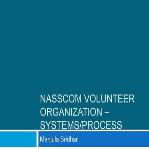 Nasscom volunteer organization v2 | PPTX