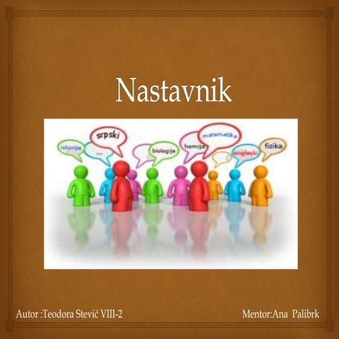 Nastavnik Teodora Stevic VIII2 | PPTX