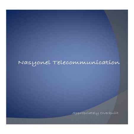 Nasyonel Telecommunication Company Profile | PDF