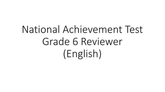 NAT Reviewer for Grade 6 (Mathematics) | DOCX | Physics | Science