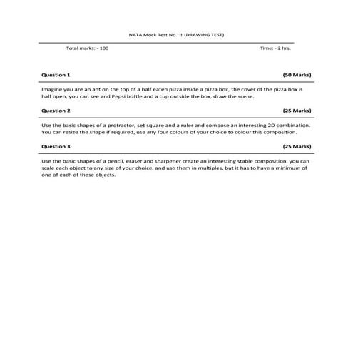 Nata drawing test1 | PDF