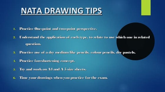 NATA DRAWING TIPS | PDF