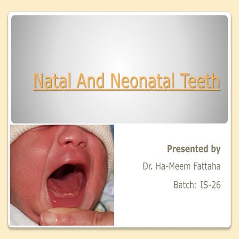 Neonatal Teeth Histology
