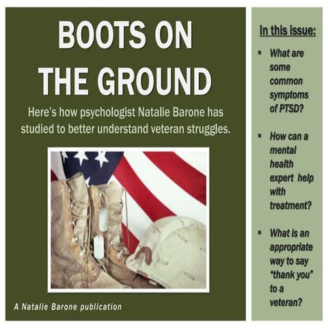 Boots on the Ground: Here's how Psychologist Natalie Barone is working ...