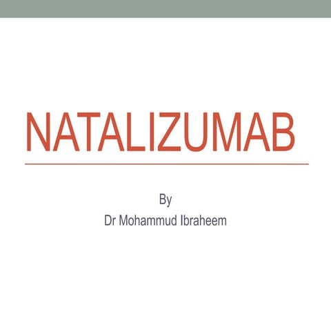 Natalizumab | PPTX