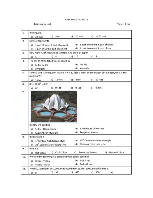 Nata drawing test1 | PDF